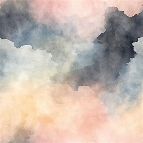 Soft Pastel Watercolor Wash Black Texture Premium Ai Generated Image