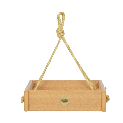 Hanging Tray Bird Feeder Spruce Creek Collection In Natural Teak Recyc