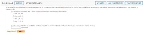 Solved 5 12 Points DETAILS DEVORESTAT 3 5 072 MY NOTES Chegg