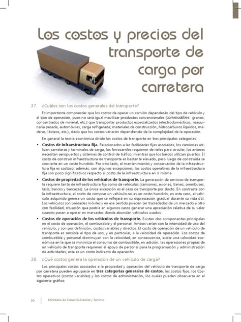 Costos De Transporte Pdf Pdf Transporte Costo