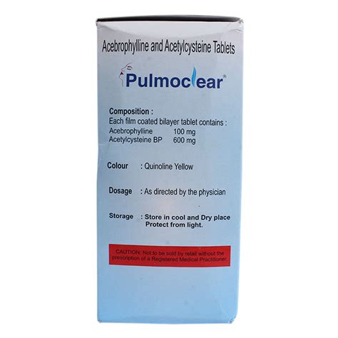 Pulmoclear Tablet Uses Side Effects Price Apollo Pharmacy