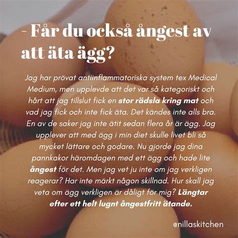 Får Du Också ångest Av Att äta ägg
