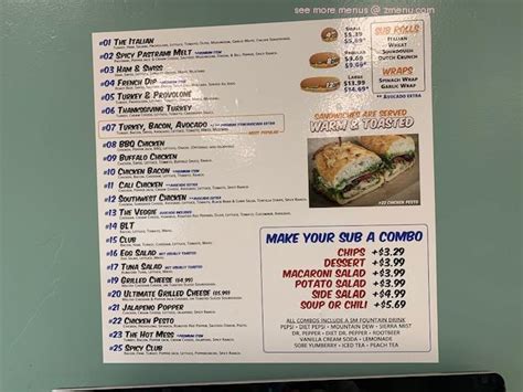 Online Menu Of Souper Subs Restaurant Oroville California 95966 Zmenu