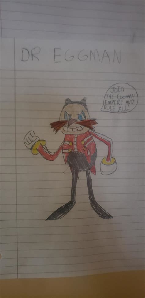My First Attempt At Drawing Eggman Fandom