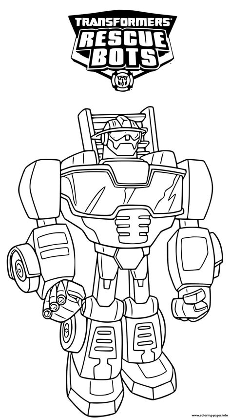 Transformers Rescue Bots Printable Coloring Pages