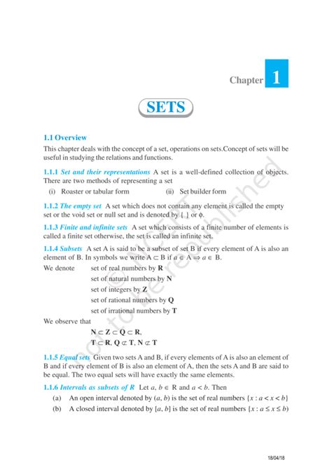 Ncert Exemplar Class 11 Maths Chapter 1 Sets