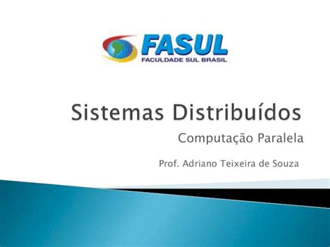 Pdf Sistemas Distribuídos Computação Paralela Introdução