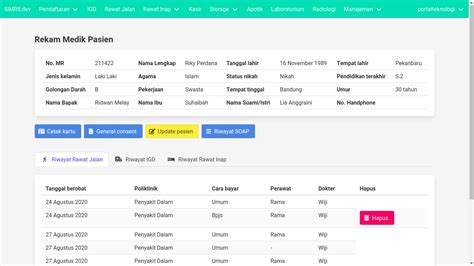 GitHub Rikyperdana Simrs Sistem Informasi Manajemen Rumah Sakit