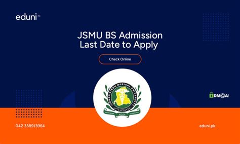 Jsmu Bs Admission 2025 Last Date To Apply