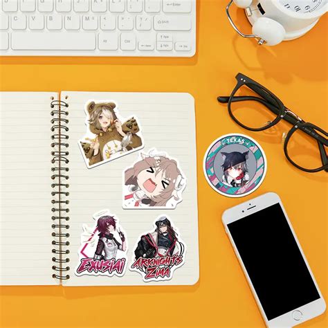 Game Characters Arknights Series Graffiti Waterproof Sticker Temu