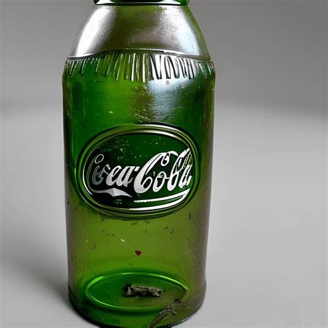 Antique 1886 Green Glass Coca Cola Bottle · Creative Fabrica