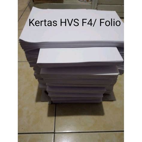 Jual Kertas Hvs Folio F4 Kertas Hvs Polos Shopee Indonesia