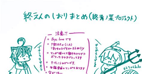Ca終焉ノ栞プロジェクト Ca詰め（時々ちがうの） りぶん＠ブログはじめました。のマンガ 終焉ノ栞プロジェクト C太 A弥