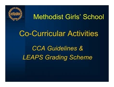Leaps Moe Cca Grading Scheme Methodist Girls School