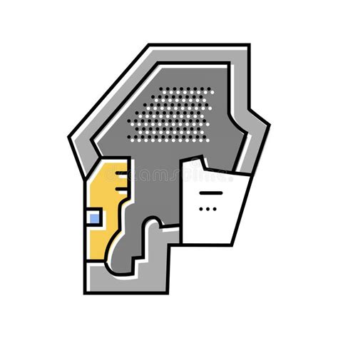 Geological Modeling Color Icon Vector Illustration Stock Illustration