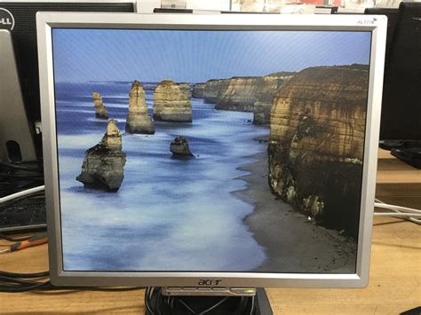 Monitor, Acer AL1716-A 17” LCD Monitor & Wireless Keyboard, Appears to ...