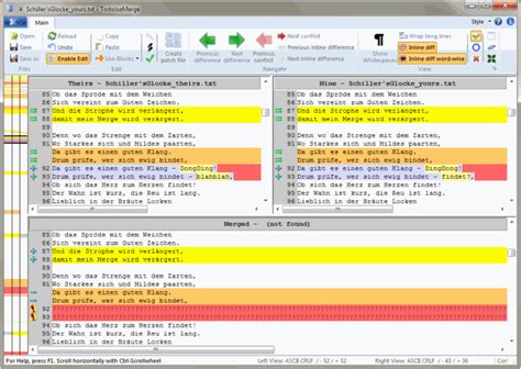TortoiseMerge A Diff Merge Tool For Windows