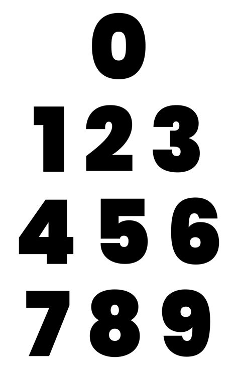 Large Numbers 1 9 10 Free Pdf Printables Printablee