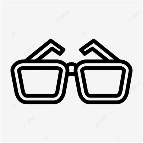Glasses Line Icon Vector Glasses Icon Eyeglasses Glasses Png And