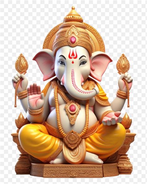 Png 3d Cartoon Ganesh Realistic Premium Png Rawpixel