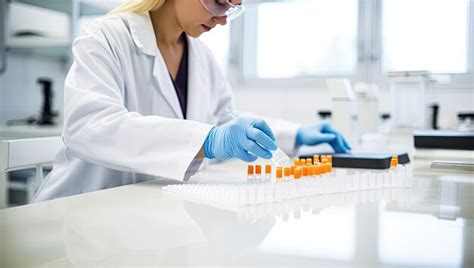Premium Ai Image Closeup Of A Female Researcher Carrying Out Scientific Research In A Lab
