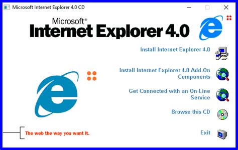 Internet Explorer 4 My Internet Explorer