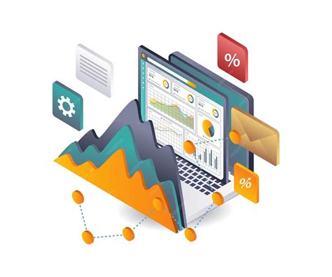 Premium Vector Computer Technology Data Analysis For Digital Business