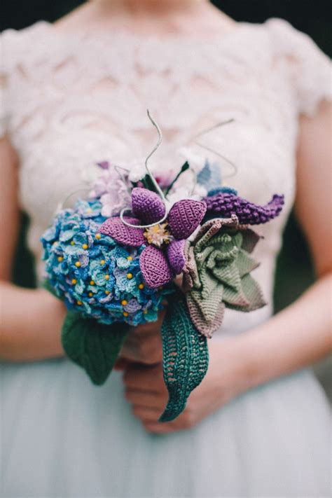 Crochet Bridal Flower Bouquet