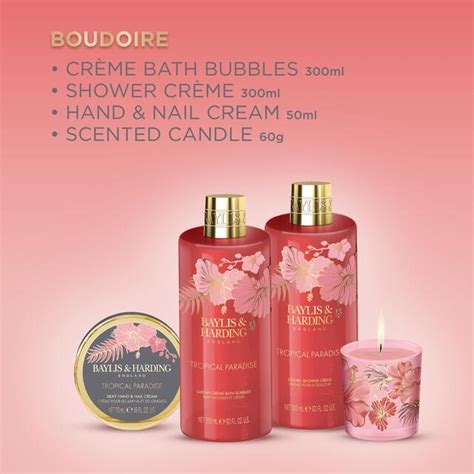 Baylis And Harding Boudoire T Wrapped Candlelit T Set Ocado