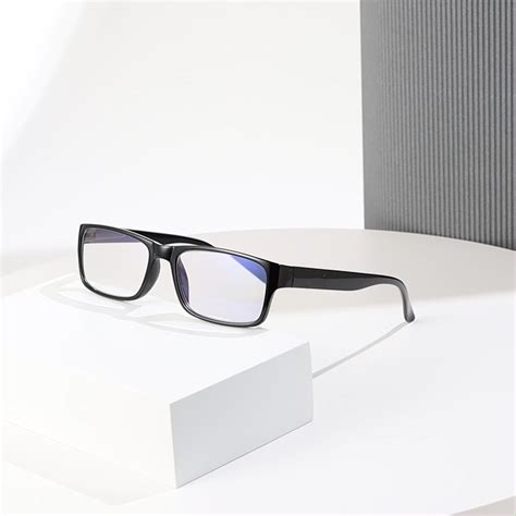 4 Pk Mens Unisex Blue Light Blocking Reading Glasses Black Spring Hinge