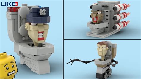 Skibidi Toilet Lego Cameraman Battle Pack Tutorial Part 44 Off