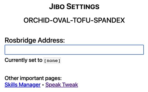 Connecting Jibo To Your Codespace