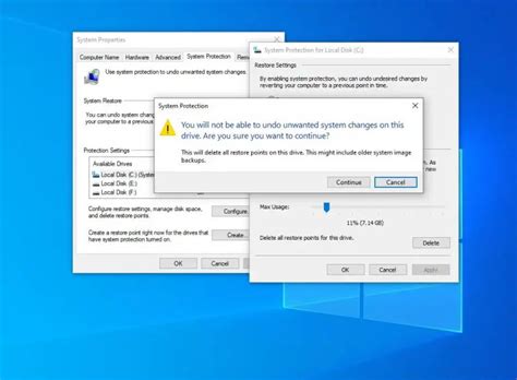 How To Delete Individual Restore Points In Windows 10