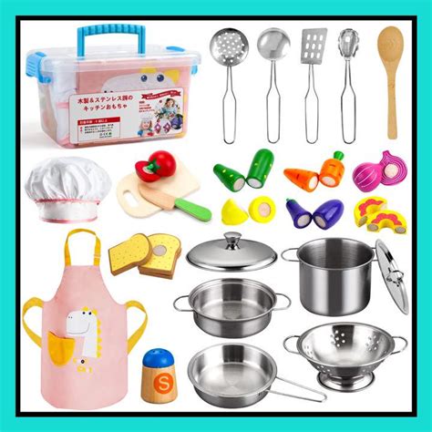 木製おままごとセット 幼児教育食品玩具 知育玩具 調理器具 エプロン シェフ帽子 【楽天市場】