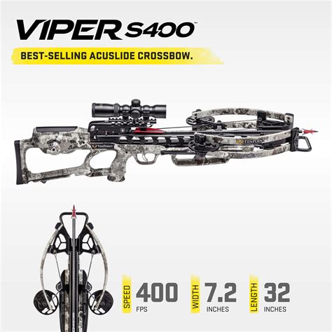 Buy Tenpoint Viper S400 Crossbow 400 Fps Equipped With Rangemaster Pro Variable Speed Scope