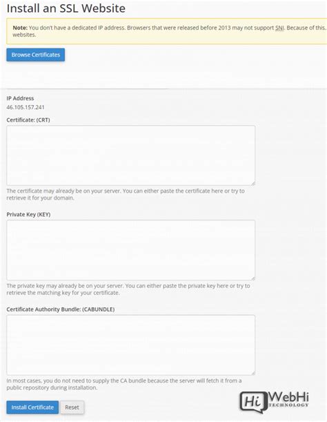 Comprehensive Guide To Setting Up Ssl Certificate On Cpanel Tutorial