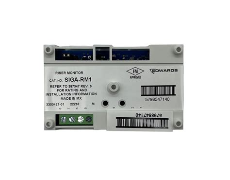 Edwards Signaling Siga Rm1 Analog Addressable Riser Monitor Module