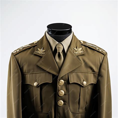 Premium Ai Image A Photo Of The Army Uniform Realistic White