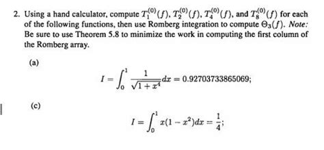Solved Using A Hand Calculator Compute T Chegg