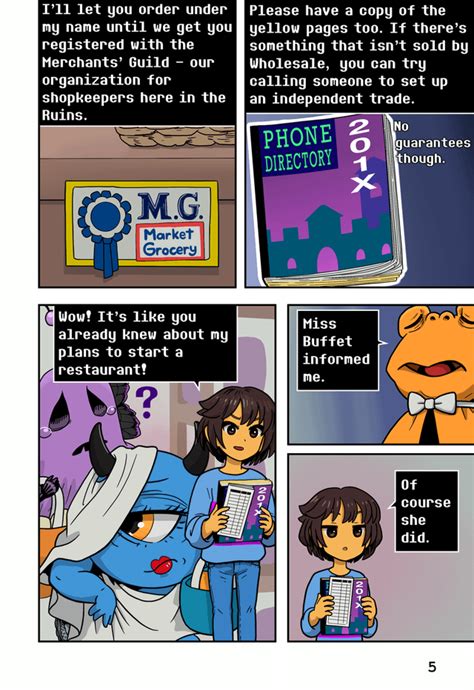 Frisk And Coco Discuss Business Cafe Frisk Rundertale
