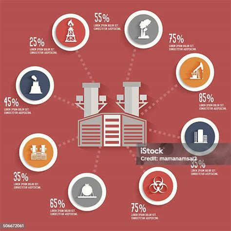 Industry Info Graphic Design Concept Clean Vector向量圖形及更多互聯網圖片 互聯網 信息