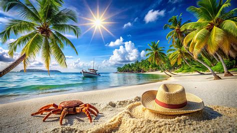 Summer Ocean Background Summer Beach Ocean Background Image And