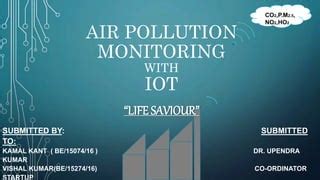 IOT BASED AIR POLLUTION MONITORING PPTX