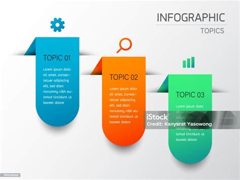 3 주제 또는 단계는 색상 그래픽 인포그래픽 요소를 처리합니다 비즈니스 시각화 인포그래픽 0명에 대한 스톡 벡터 아트 및 기타 이미지 Istock