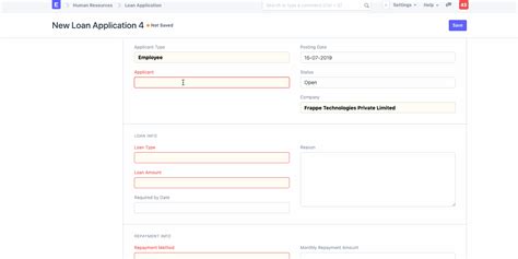 Error While Creating Loan Application · Issue 18325 · Frappeerpnext · Github