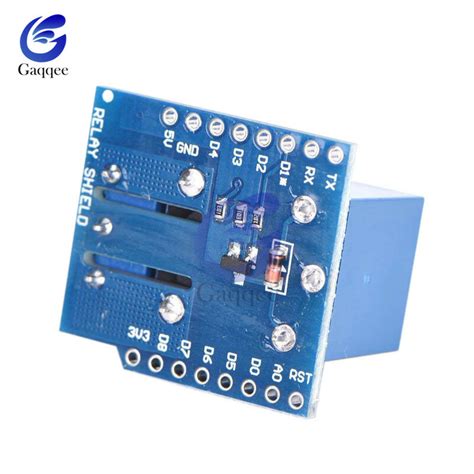 10 개몫 Dc 5v 1 채널 Wemos D1 미니 릴레이 실드 Arduino Esp8266 개발 보드 전원 공급 장치 릴레이