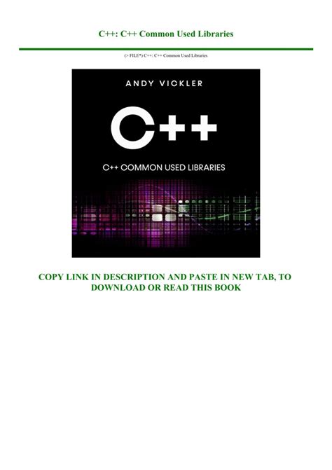 P D F FILE C C Common Used Libraries DOWNLOAD E B O O K