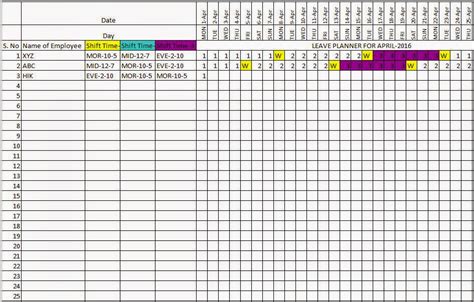 Free Annual Leave Planner Excel Template Of Free Excel Staff Annual