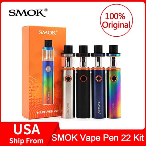 Original Smok Vape Pen 22 Kit Built In 1650mah Battery03ohm015ohm