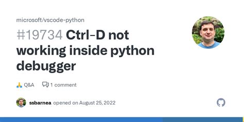 Ctrl D Not Working Inside Python Debugger Microsoft Vscode Python Discussion GitHub